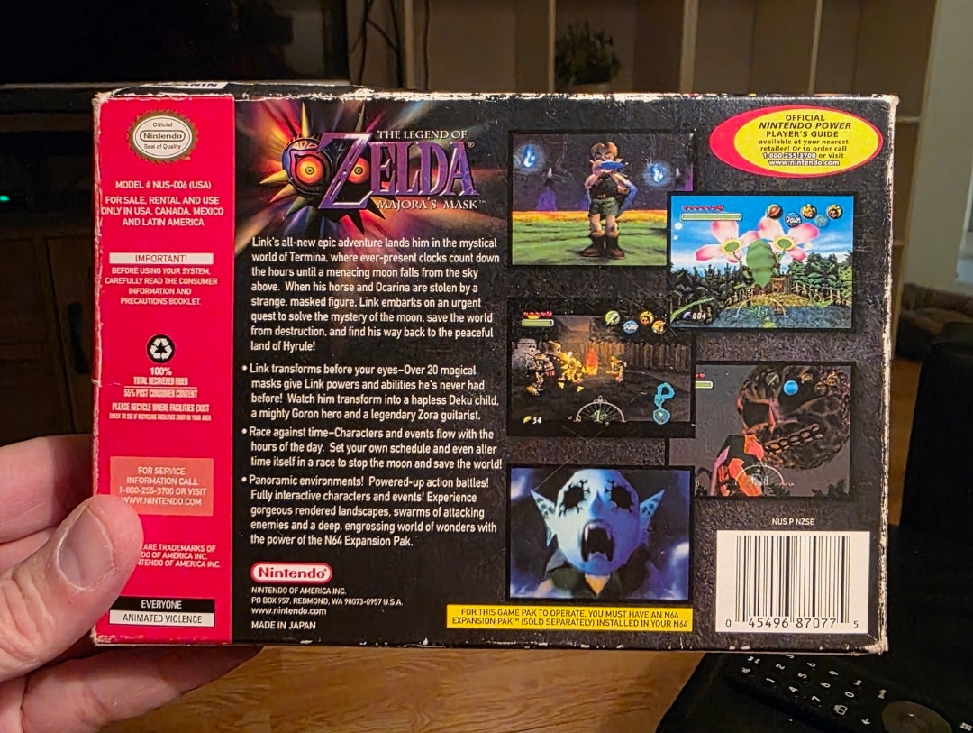 Zelda Majora's Mask - Nintendo 64 – Retro PJ Games